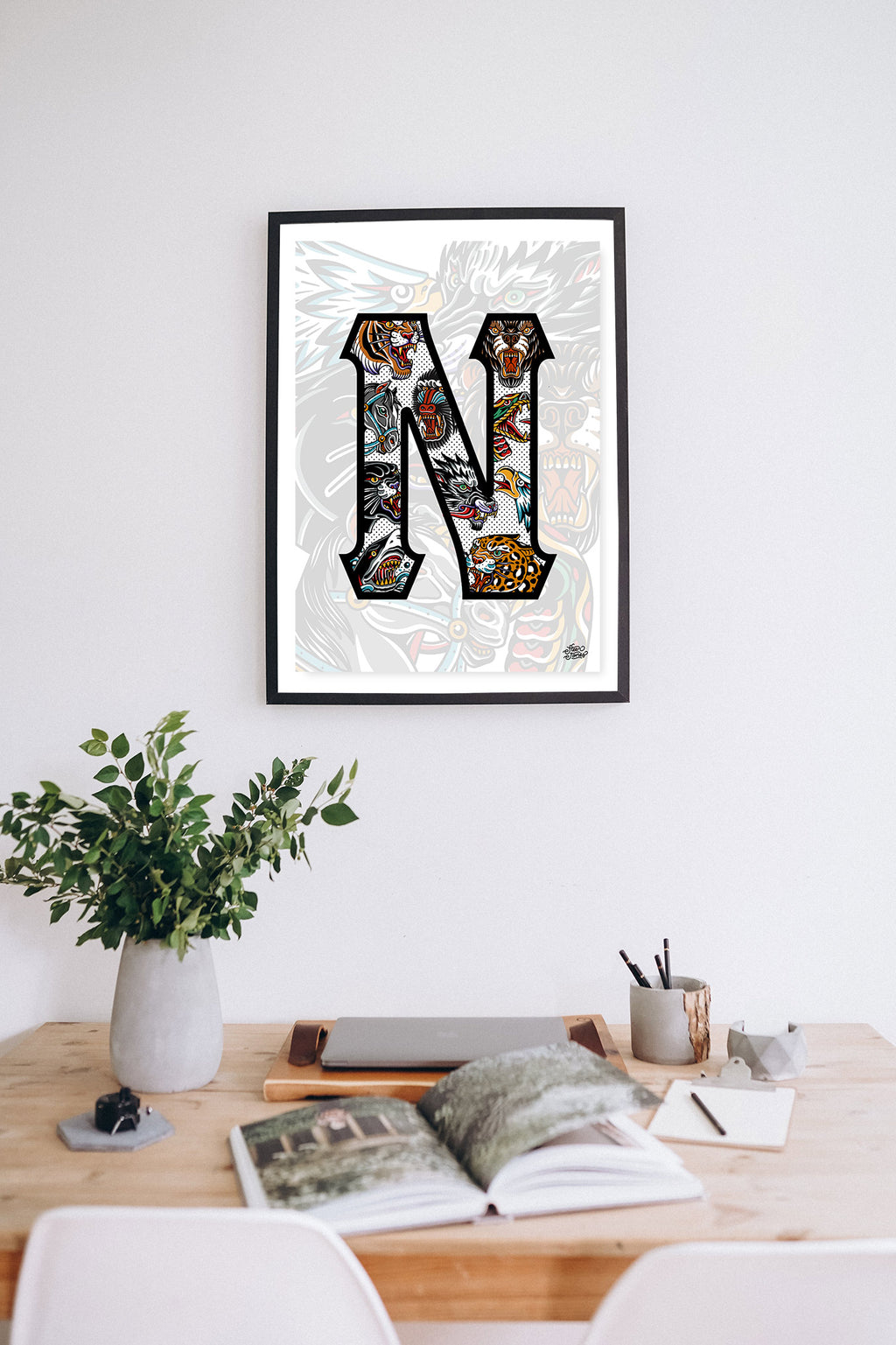 ANIMAL ALPHABET ‘A-Z’ ORIGINAL WATERCOLOUR PAINTING – Steen Jones